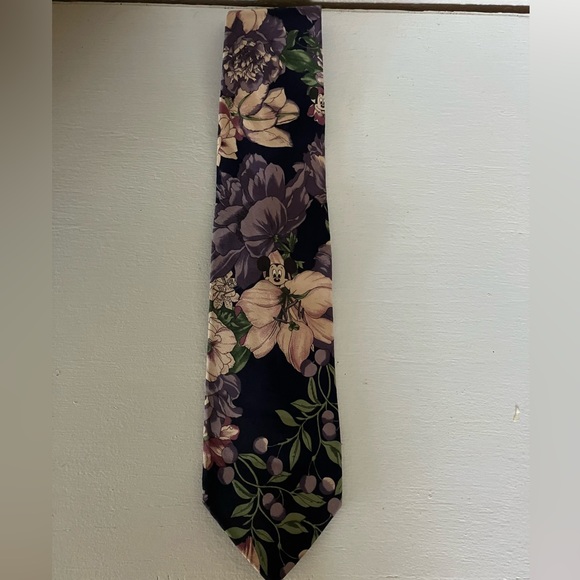 Disney | Accessories | Disney Floral Mickey Tie | Poshmark